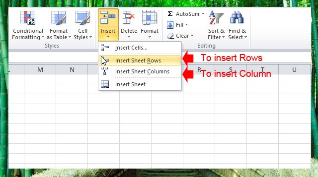 Excel Inserting And Deleting Rows And Columns Hot Picture